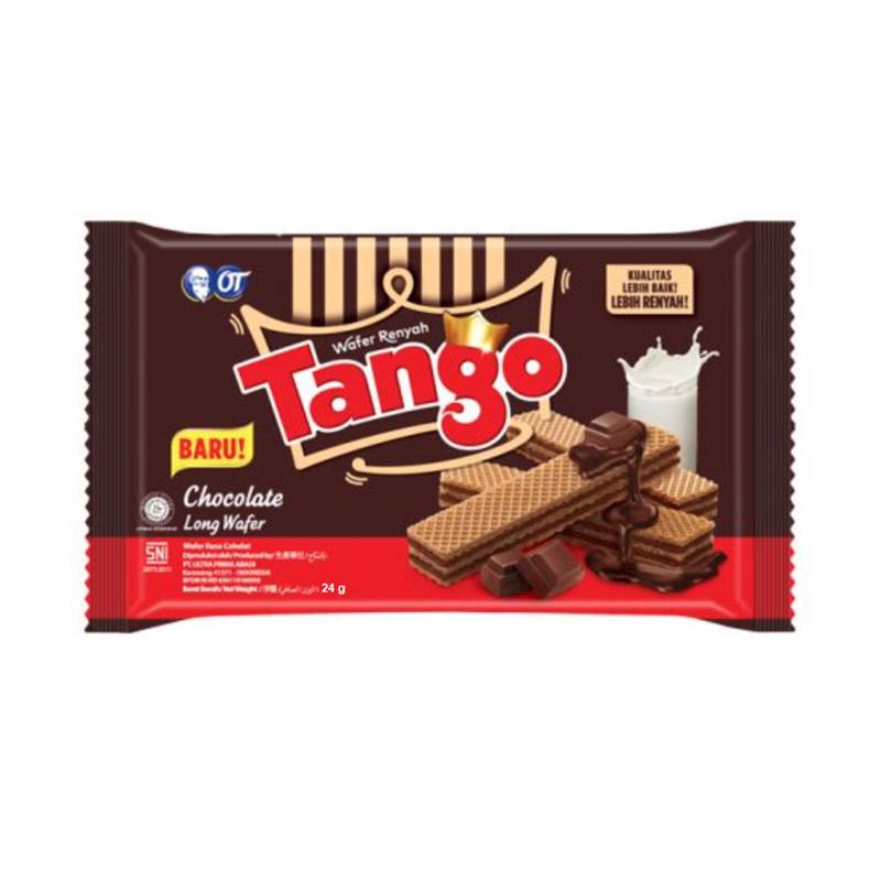 Jual Tango Long Chocolate Wafer [24 g] di Seller Tambah Jaya Swalayan ...