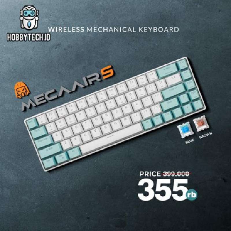 Promo Digital Alliance Gaming Keyboard Meca Air S White And Blue Diskon ...