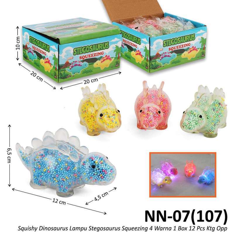 Jual Squishy Dinosaurus Lampu Stegosaurus Squeezing Mainan Anak di Seller Diastore Toys ...