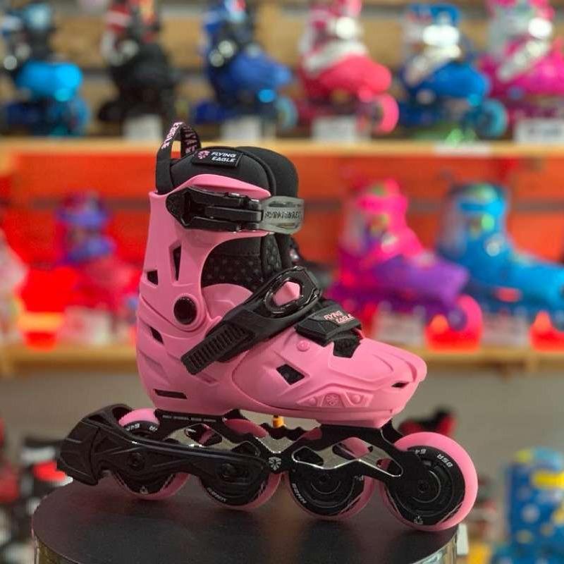 Jual Sepatu Roda Inline Skate Anak Flying Eagle S7 Pink - M 3236 Di ...