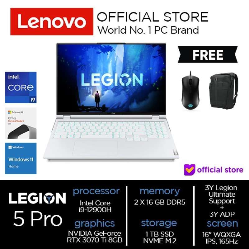 Jual Lenovo Legion 5 Pro 16iah7h E4id Core I9 12900h 32gb 1tb Rtx3070ti 8gb Windows 11