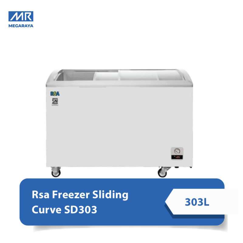Jual Gea Sliding Curve Glass Freezer SD303 / SD-303 303L di Seller ABC ...