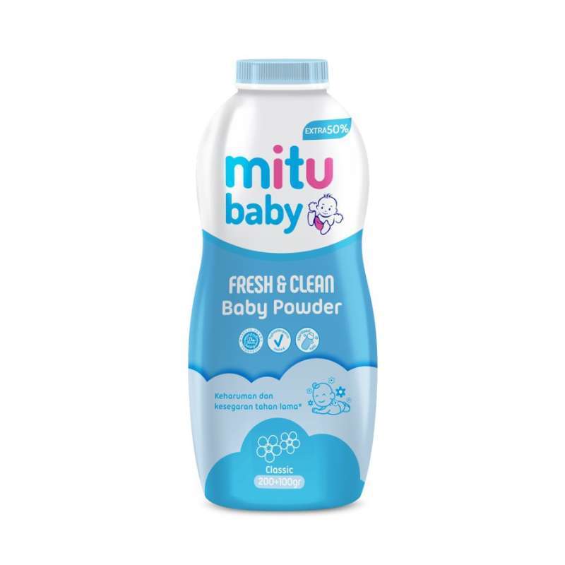Jual Mitu Baby Powder Fresh And Clean 200+100gr - Bedak Bayi Di Seller ...