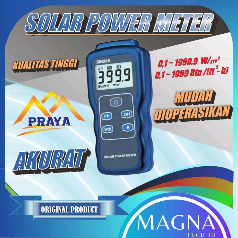 Jual Solar Power Meter Radiation Tester Tes Energi Matahari Sun ...