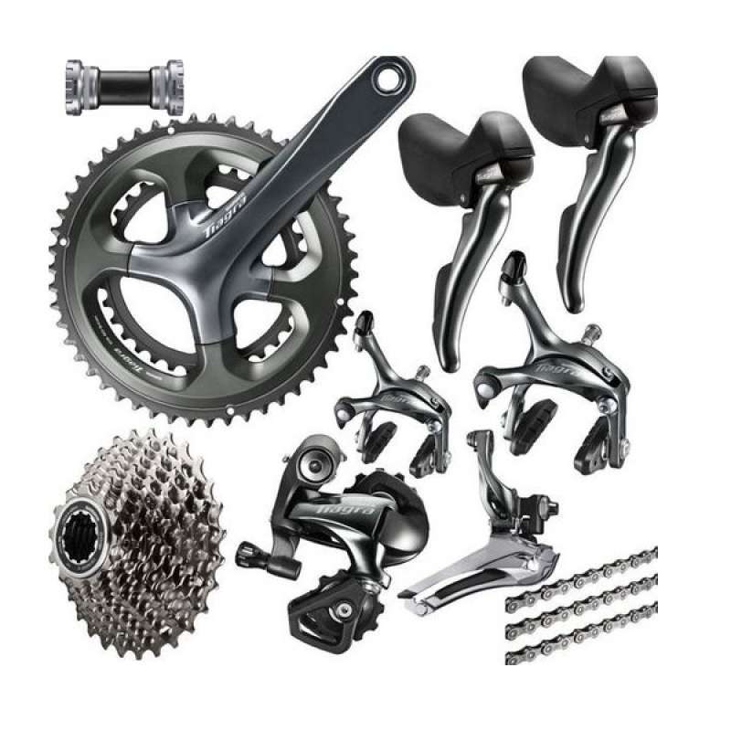 Jual Shimano Tiagra 4700 10 Speed Groupset Sepeda - 52/36t 11-34t Di ...