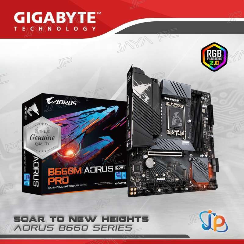 Jual Motherboard Gigabyte B660M AORUS PRO (LGA1700, B660, DDR5, USB3.2, SATA3) di Seller Jaya PC ...