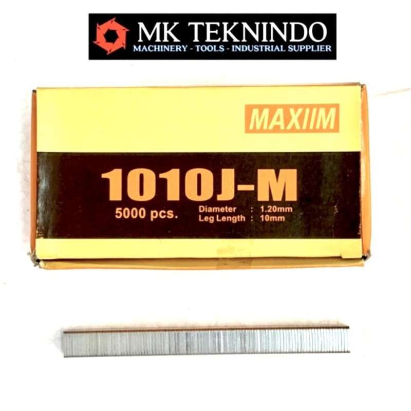Jual MAXIIM REFILL AIR NAILER STAPLES STAPLER ISI MATA PAKU TEMBAK ...