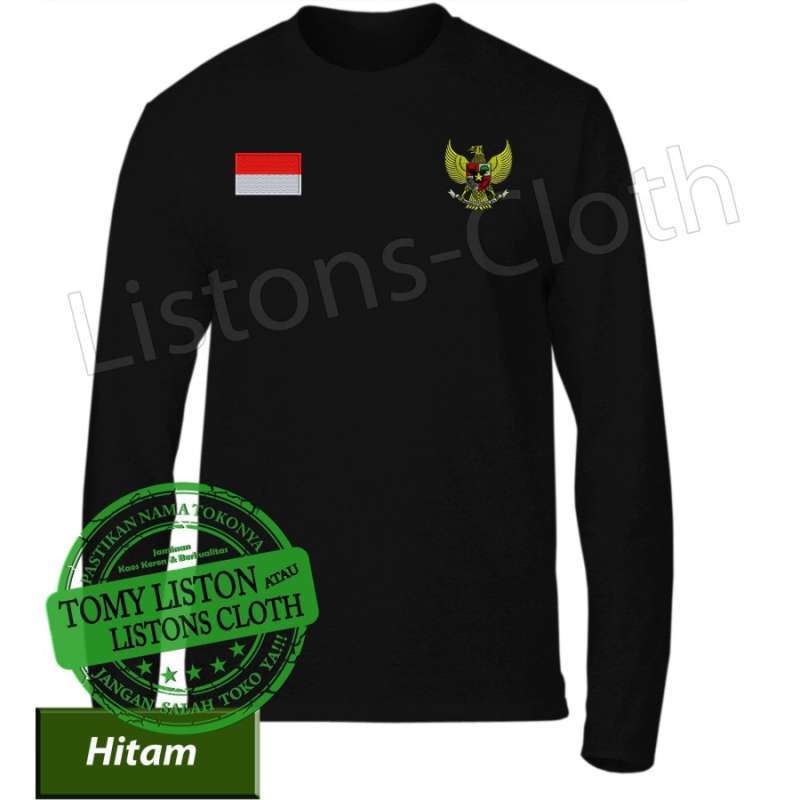 Jual Kaos bordir timnas indonesia garuda hut kemerdekaan ri lengan panjang di Seller leya-cloth ...