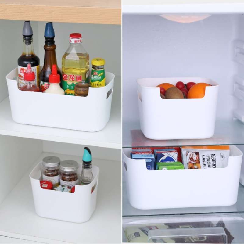 Jual Kotak Organizer Rak Dalam Laci Lemari Keranjang Handle Storage Box ...