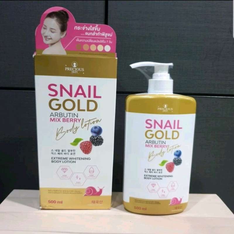 Jual Body Lotion Precious Skin Thailand Snall Gold Arbutin Mix Berry ...