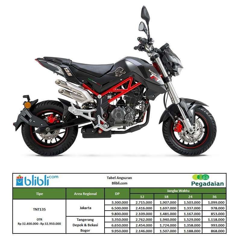 Jual Pegadaian - [DP] Benelli TNT 135 Sepeda Motor [OTR Jabodetabek] di ...