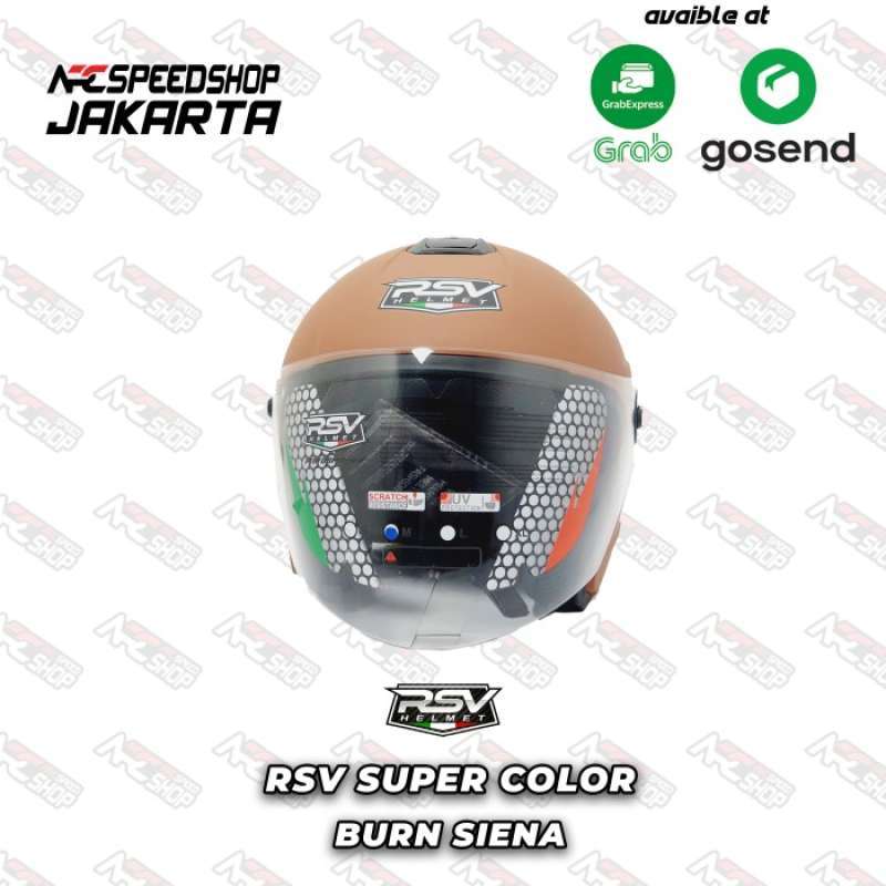 Promo Helm Rsv Half Face Supercolor Burn Siena - Helmet Motor Super ...