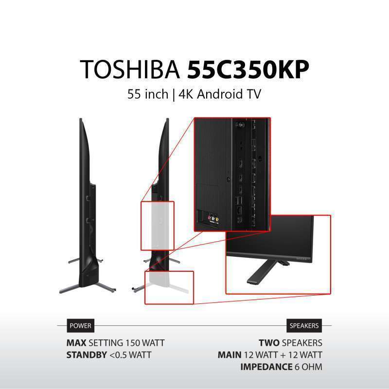 Jual Toshiba Tvmi - Tv Led 55 Inch 4k Android Smart Tv 55c350kp {semarang] Di Seller Alaska ...