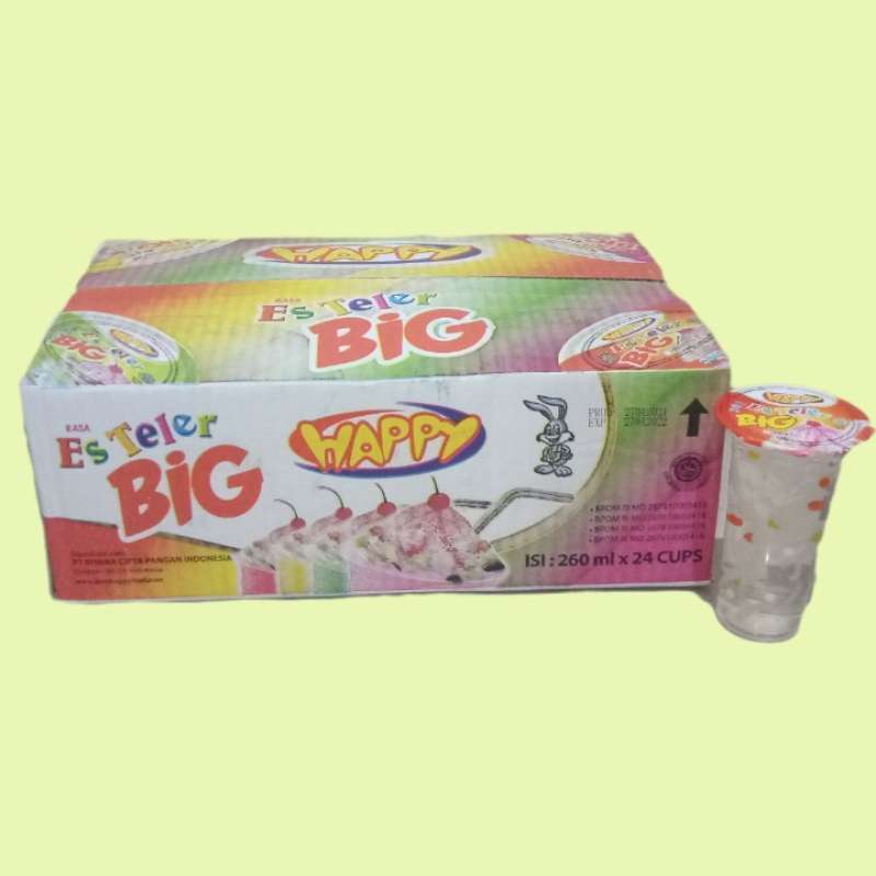 Jual HAPPY BIG ES TELER CUP JUMBO [240 ml/24 cup /1 karton ] di Seller ...