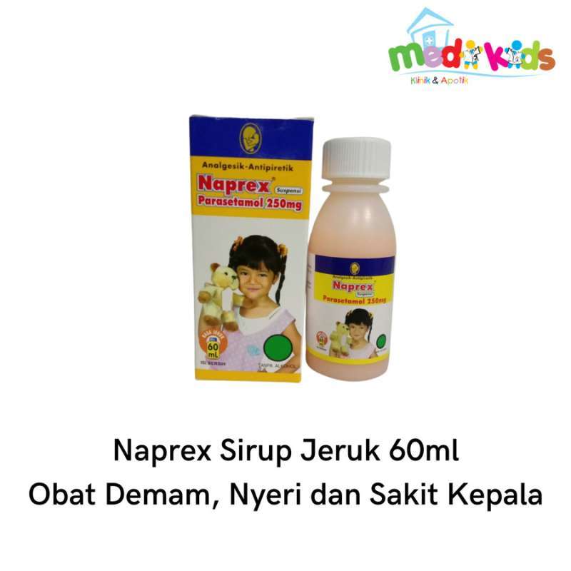 Jual Naprex Sirup Jeruk 60 ml Obat Demam Anak Parasetamol di Seller ...
