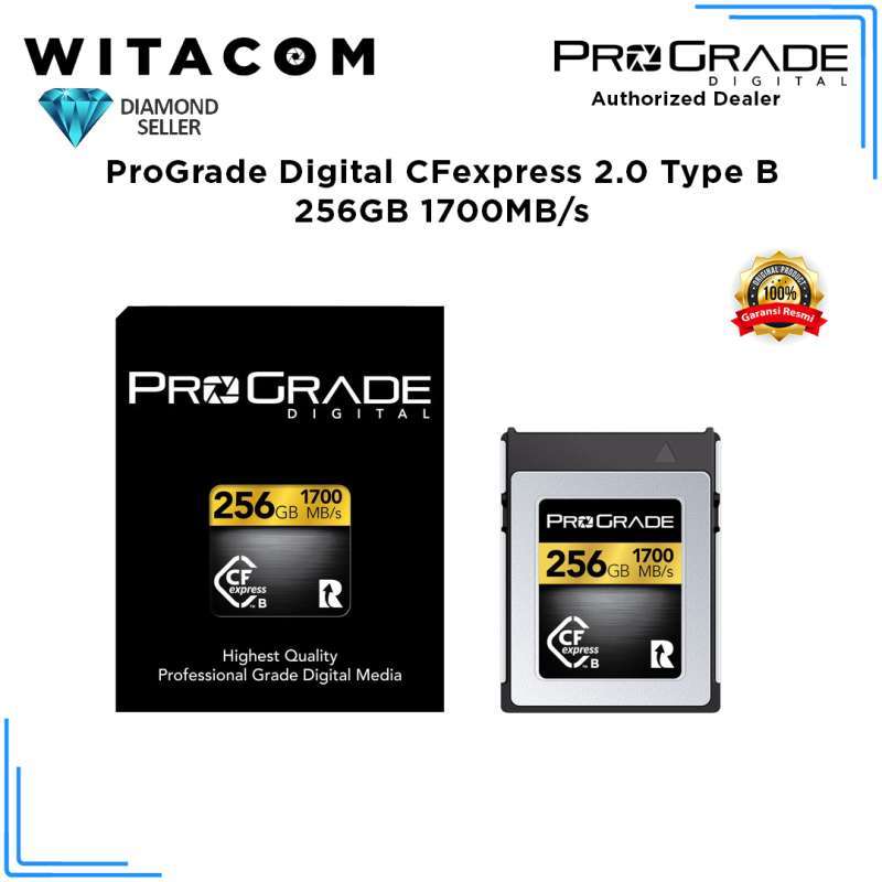 Jual WITACOM - ProGrade Digital CFexpress 2.0 Type B Gold 256GB 1700MB ...