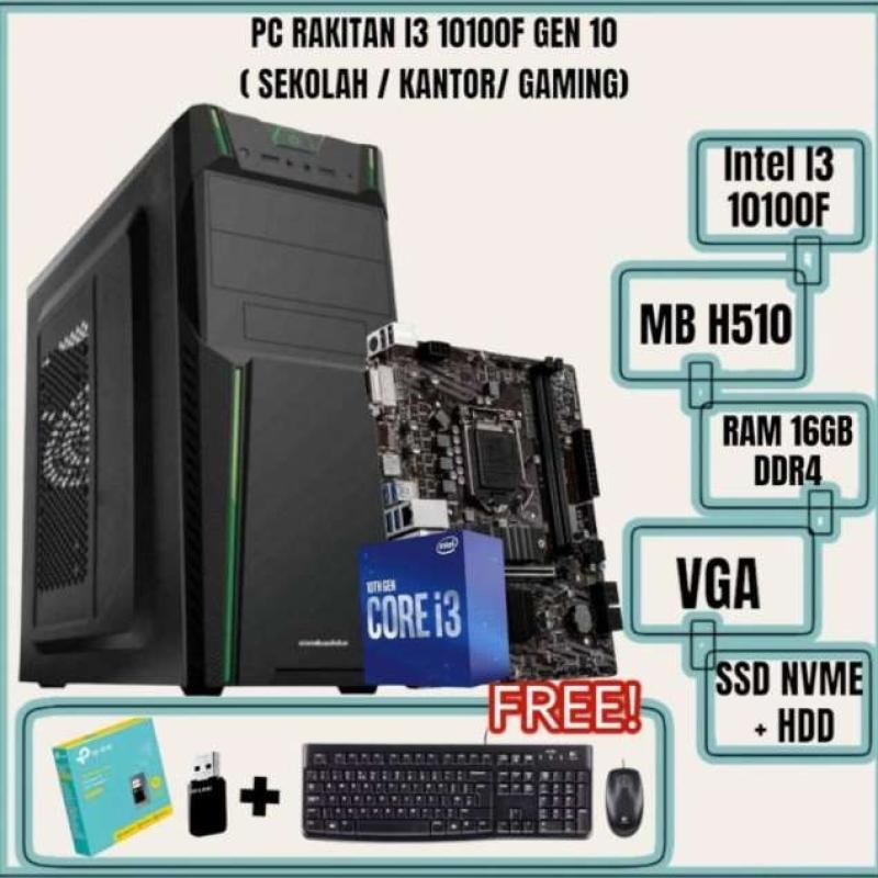 Jual Paket Cpu / Pc Rakitan Gaming Intel Core I3 10100f Gen 10 / Vga Di Seller Mancomp_id ...