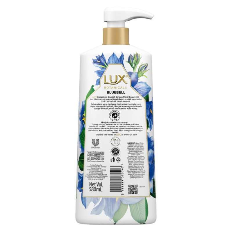 Promo Lux Bright Bluebell Niacinamide Body Wash Pump [580 Ml] Diskon 11% Di Seller Unilever ...