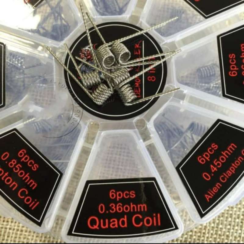 Jual 8 In 1 Demon Killer Wire Prebuilt Coils Vape Diy - White Di Seller ...