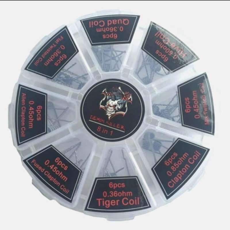Jual 8 In 1 Demon Killer Wire Prebuilt Coils Vape Diy - White Di Seller ...