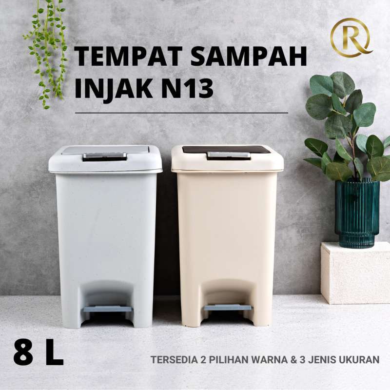 Jual Tempat Sampah Injak N13 Tong Sampah Dapur Kamar Berpedal 8L di Seller TokoRostia - Kota ...