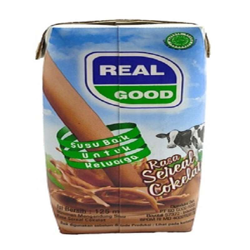 Promo SUSU COKLAT UHT REAL GOOD 125ML CHOCOLATE MILK Diskon 1% di ...