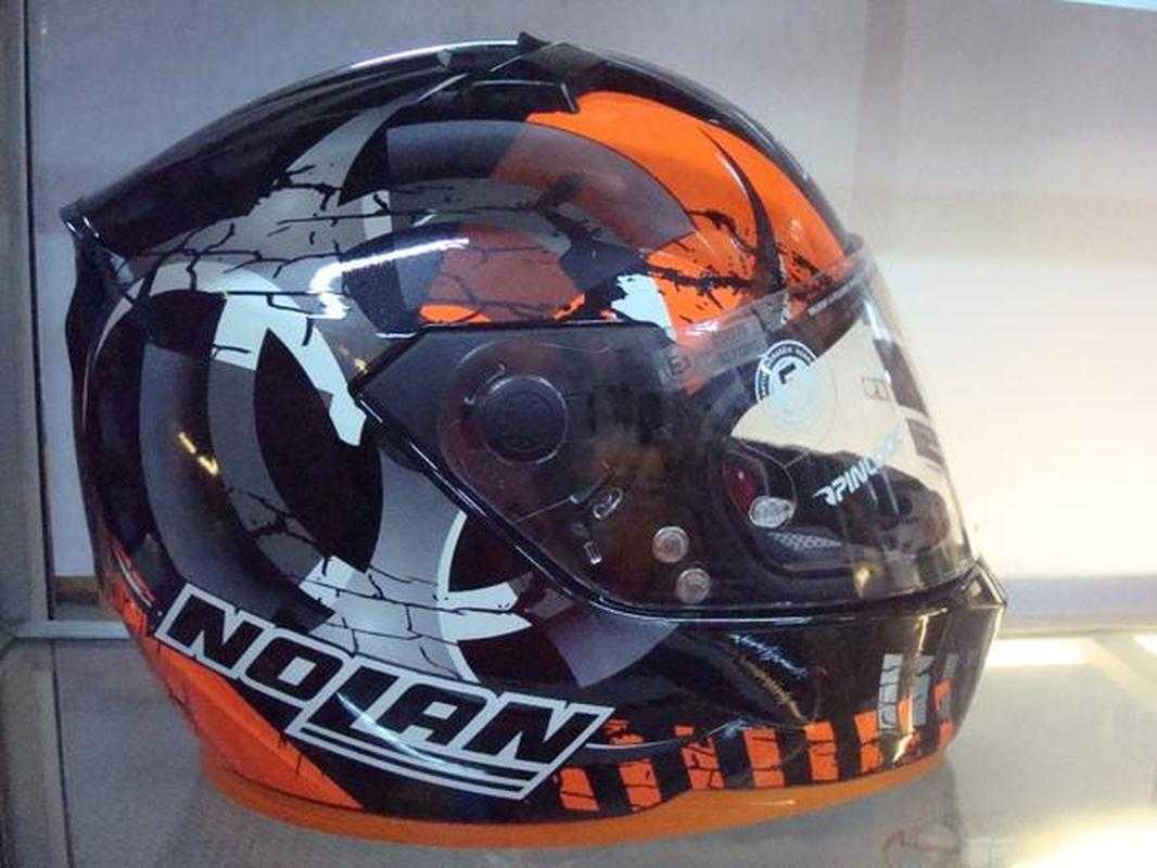Jual Helm Nolan N64 Enerwin Black Orange Fullface Full N 64 Original ...