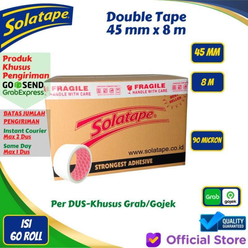 Jual 1 DUS Double Tape 45mm x 8m 240pcs di Seller Imperial Packing Tape ...