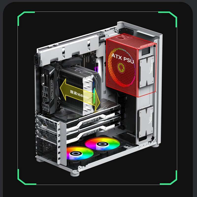 Jual Casing/case Komputer/pc Gamemax Spark Pro Dual Tempered Glass (atx ...