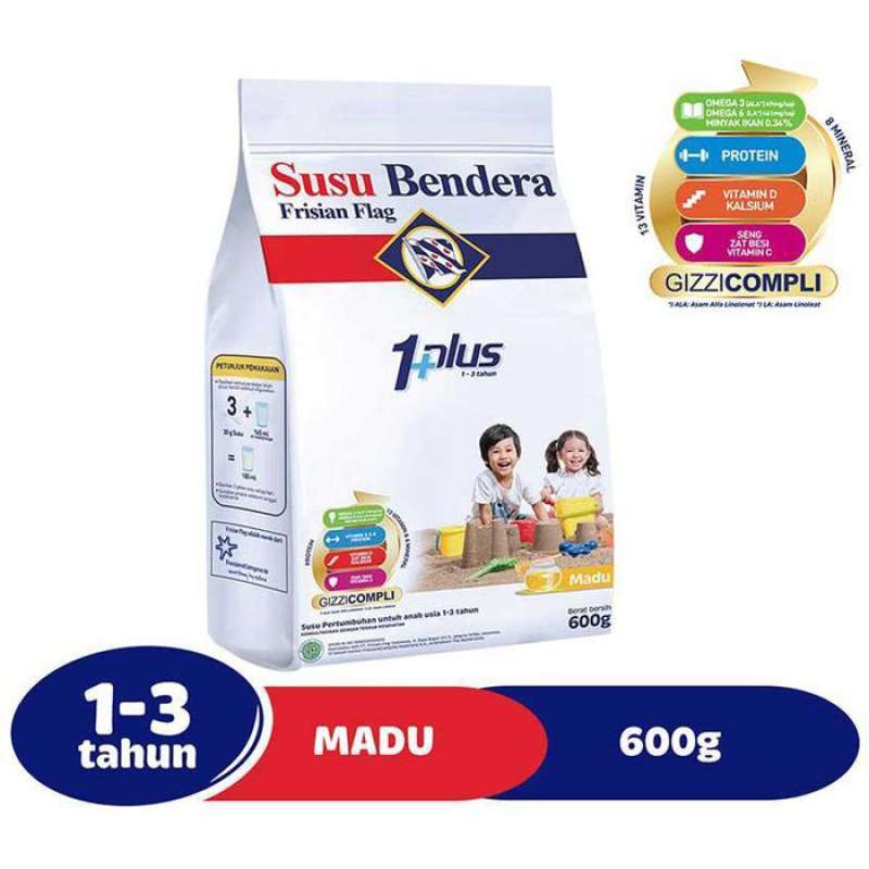 Promo Susu Bendera 3+ Susu Pertumbuhan Madu 600 gram Diskon 70% di ...