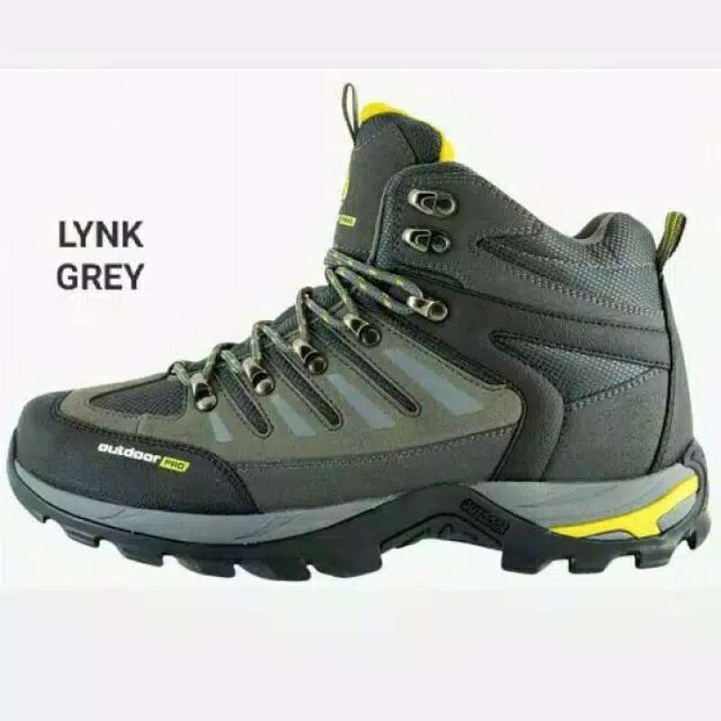 Jual Sepatu Gunung Outdoor Pro Lynk Grey Waterproof - Sepatu Trekking ...