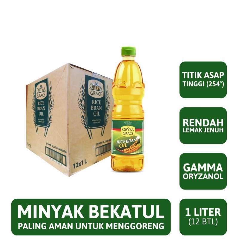 Jual Oryza Grace Minyak Goreng Sehat - 1 Liter - Pembelian 1 Dus di ...
