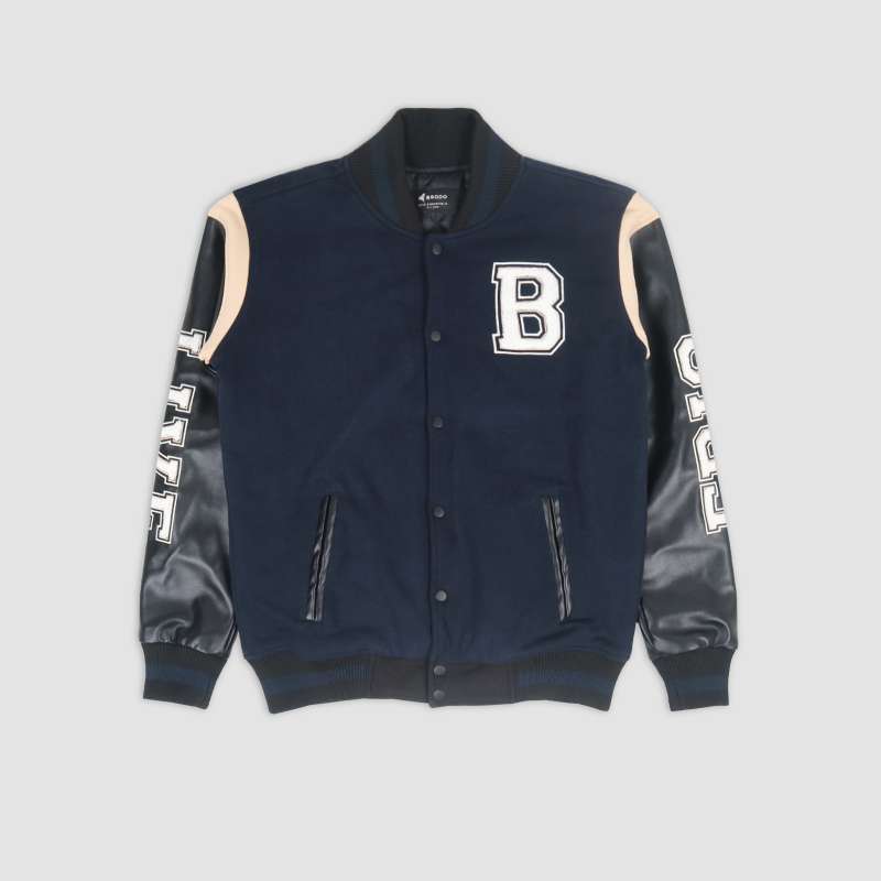 Jual Brodo - Brodo Varsity Jacket Navy Black Di Seller Brodo Official ...