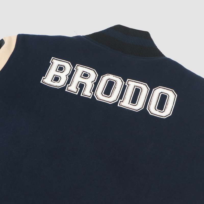 Jual Brodo - Brodo Varsity Jacket Navy Black Di Seller Brodo Official ...