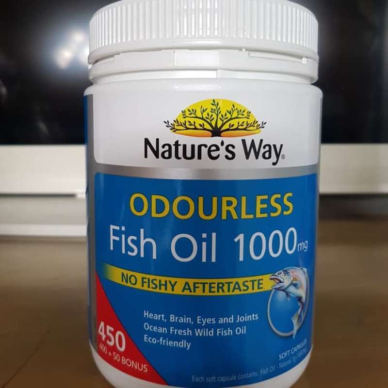 Promo (ORIGINAL) Nature's Way Odourless Fish Oil 1000mg 450 Soft ...