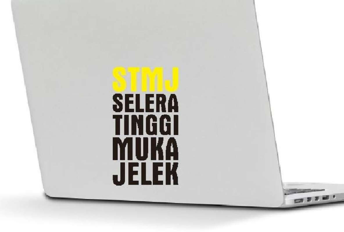 Jual Stiker Laptop Motor Mobil Stmj Singkatan Humor Kata Lucu Plesetan ...