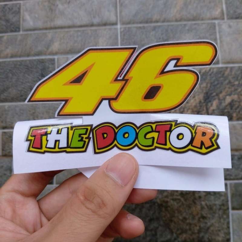 Jual Stiker Vinyl 46 The Doctor Valentino Rossi Fans Motor Hp Sepeda Laptop Di Seller Epinidit ...
