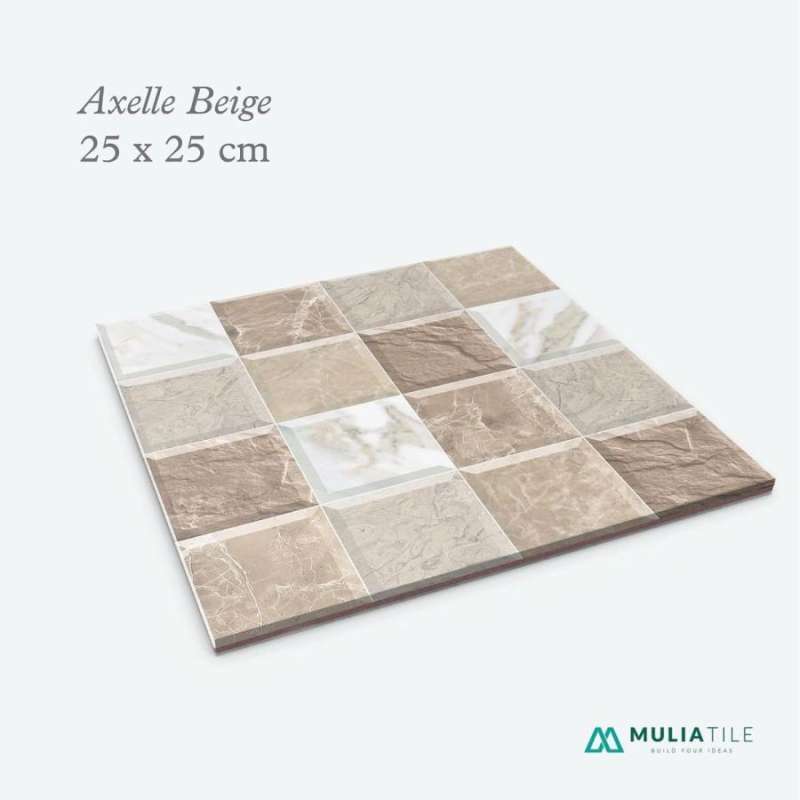 Jual Keramik 25x25 Axelle Grey , Beige Matt - Mulia Tile - Beige Di ...