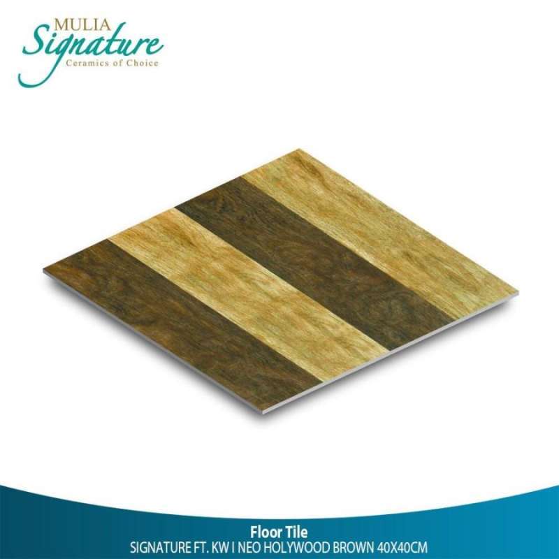 Jual KERAMIK 40X40 NEO HOLLYWOOD BROWN MATT - MULIA TILE di Seller ...