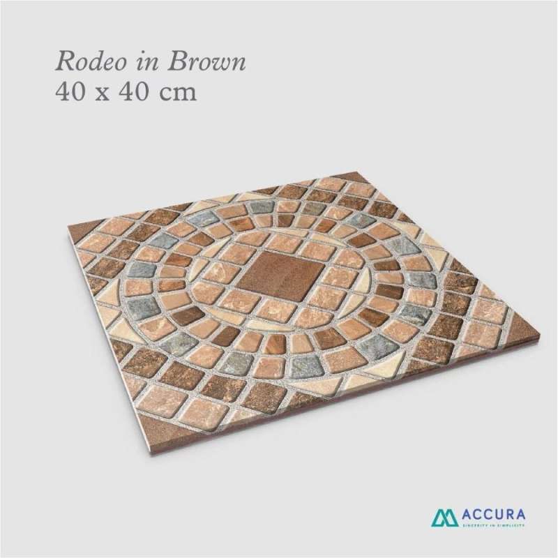 Jual KERAMIK 40X40 RODEO BROWN RUSTIC - MULIA TILE di Seller Naura ...