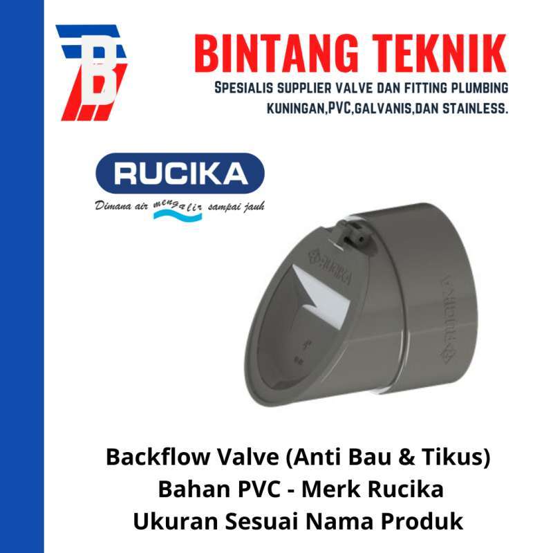 Jual Backflow Valve 3 inch PVC Rucika di Seller Toko Bintang-Teknik ...