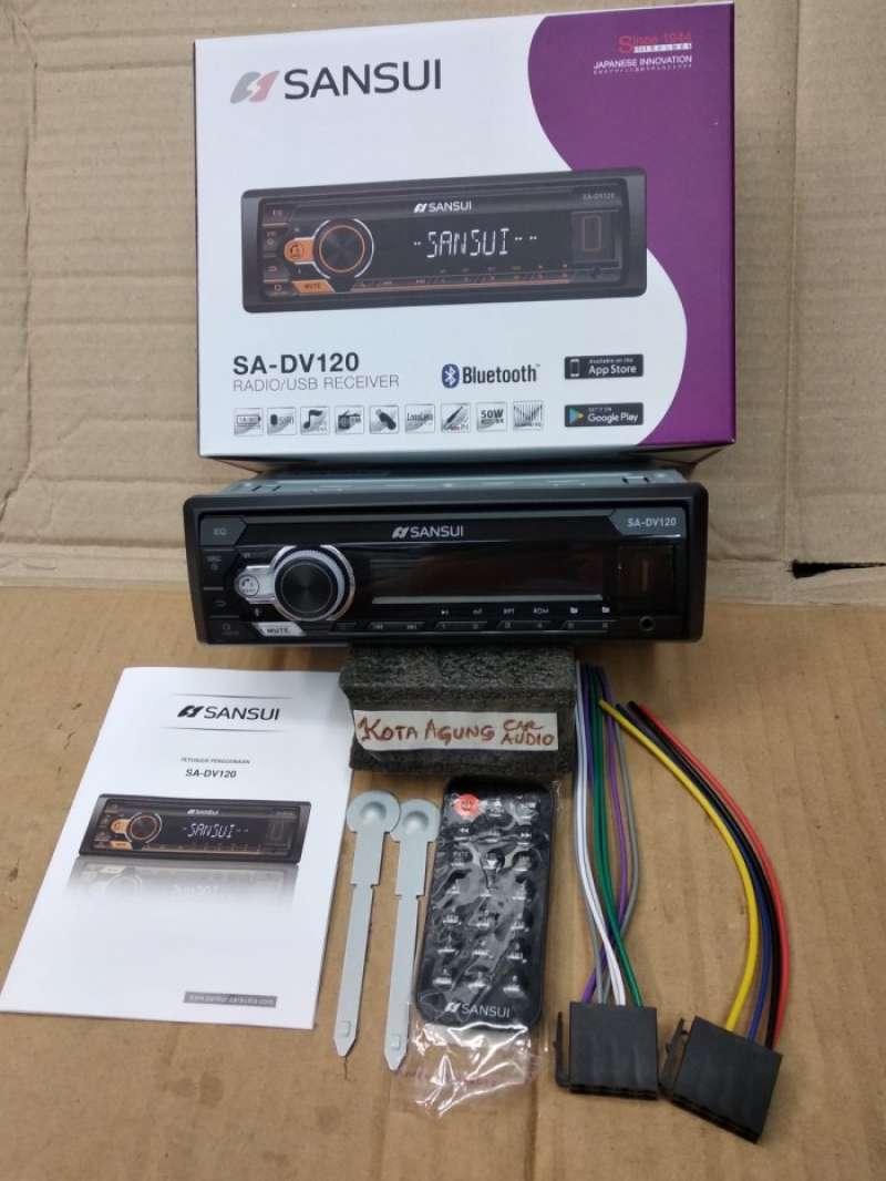 Promo head unit single din sansui sa-dv120 usb/ bluethooth Diskon 25% di Seller Gasta Depn ...