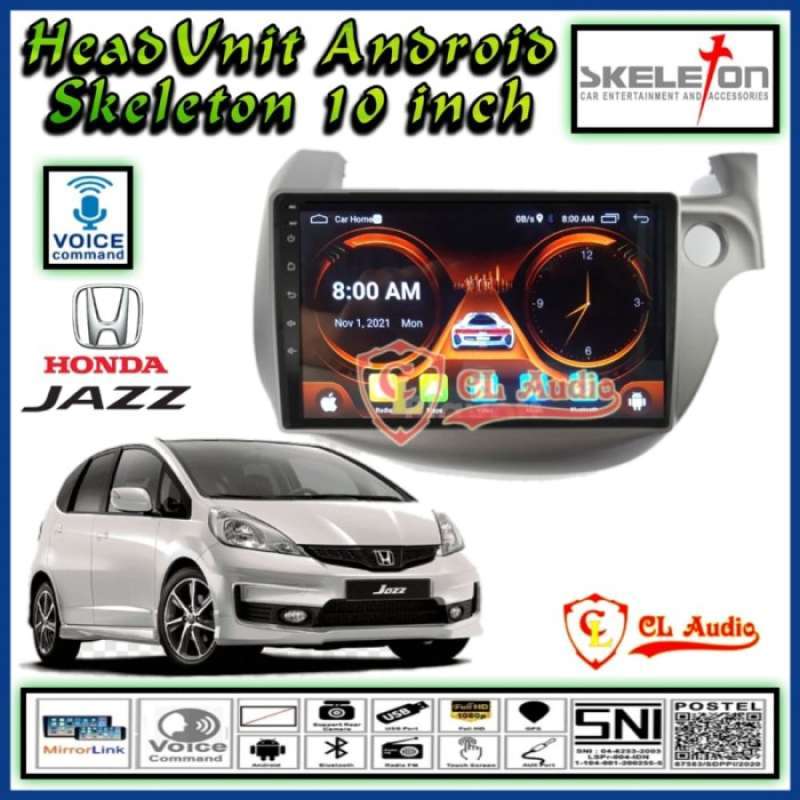 Jual Head Unit Android 10inch OEM Honda Jazz 2008-2013 Soket Plug And ...