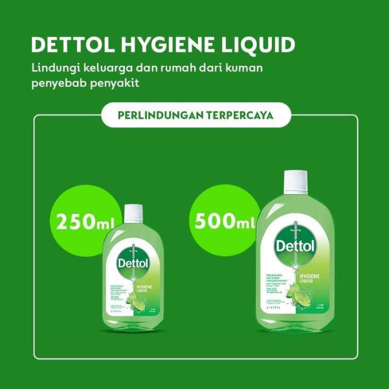 Jual Dettol Hygiene Liquid Lime Fresh 500 ml - Cairan Disinfektan di ...