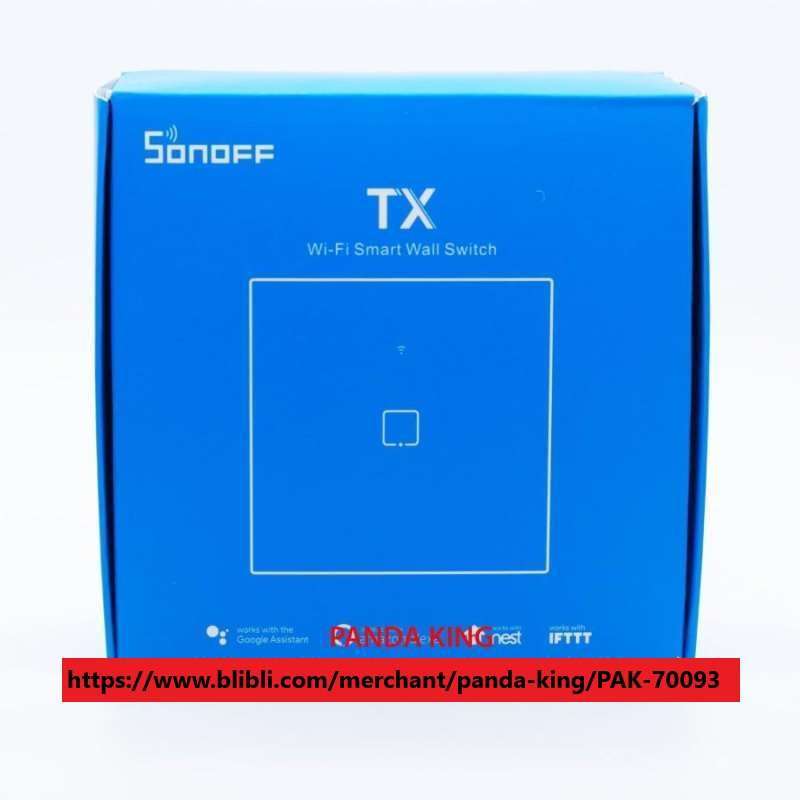 Promo SONOFF TX T1 EU 1C - EU 1 Gang Wi-Fi Wall Touch Switch Smart Home ...