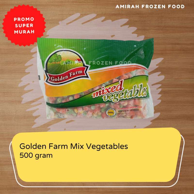 Jual Golden farm mix vegetables 500g di Seller Amirah Frozen Food - Sukadamai, Kota Bogor | Blibli
