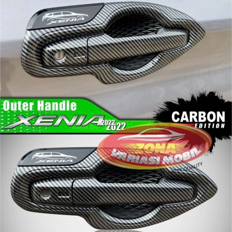 Jual Paket Cover Door Handle + Outer Pintu All New Xenia 2022 CARBON Hitam di Seller Gasta Depn ...