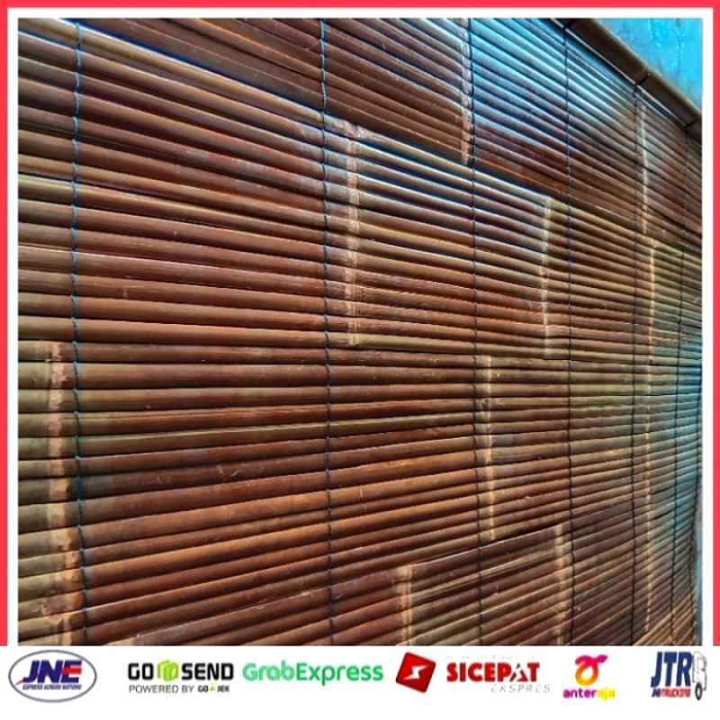 Jual tirai kulit bambu sudah di vhernis ukuran 2Lx2T/keray/gorden - L ...