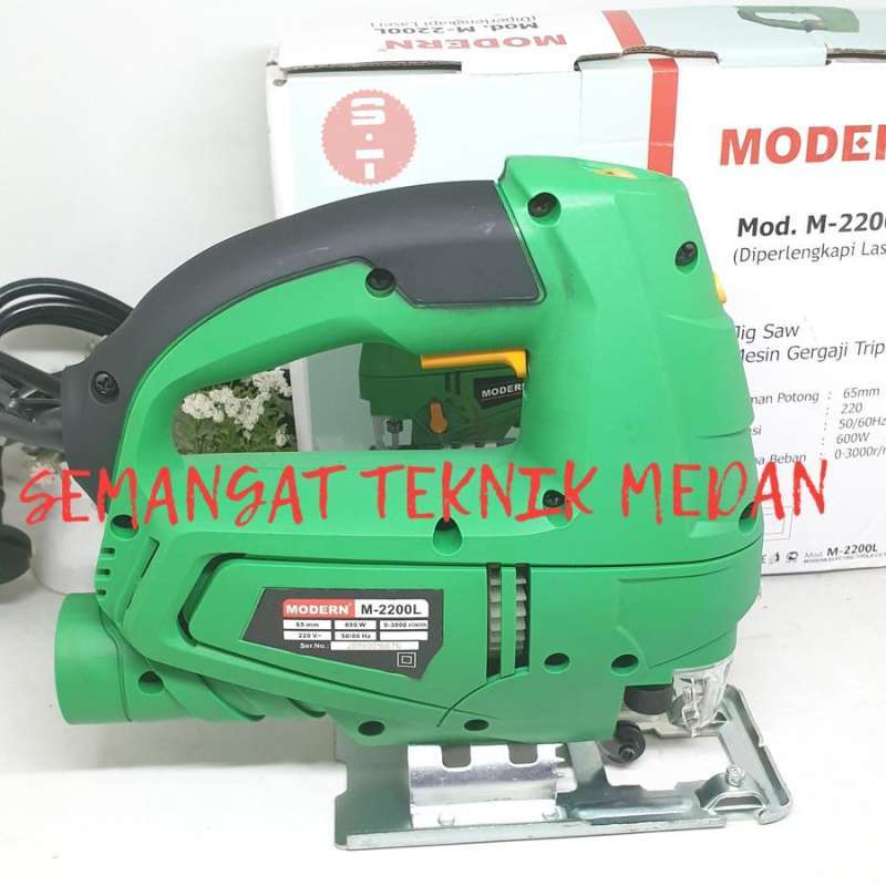 Jual M2200L MESIN JIGSAW LASER POTONG KAYU PAPAN TRIPLEK MODERN M 2200 L di Seller Semangat ...