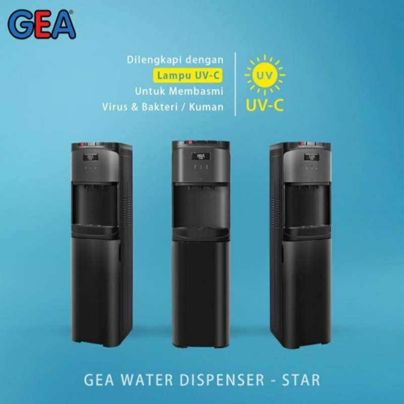 Jual Gea Star Dispenser Galon Bawah - Dengan Uv-c / Uvc- Kompresor ...